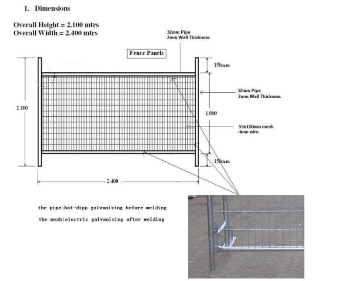 Australia Construction Temporary Mesh Fence Cost