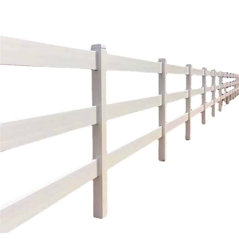 UV Resistant Cheap White PVC Horse Arena Fencing Factory
