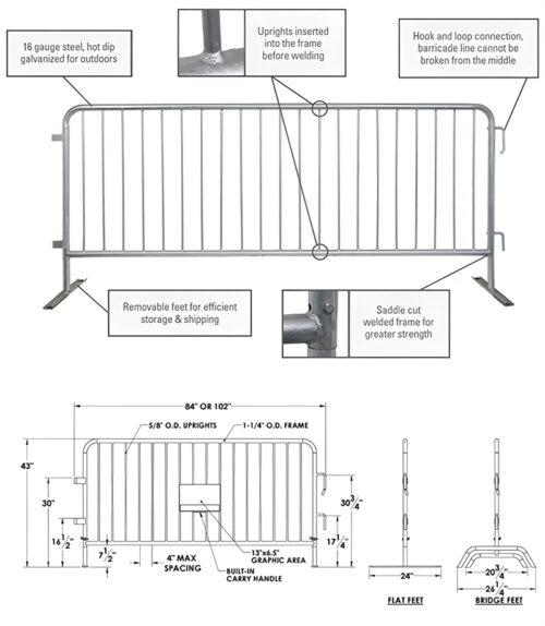 Crowd Control Barriers for Events: Ensuring Safety and Order