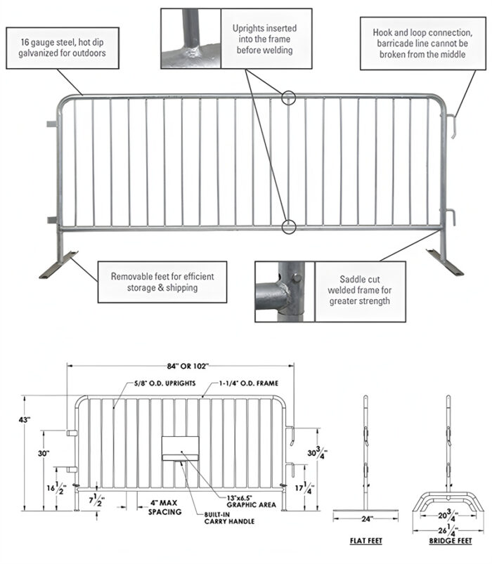 Crowd Control Barriers for Events: Ensuring Safety and Order