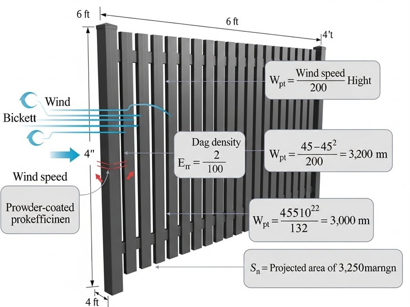 Steel Fence Engineering: Wind Loads & Foundations