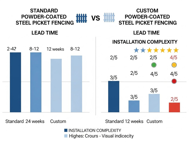 Steel Fence Guide: Standard vs Custom